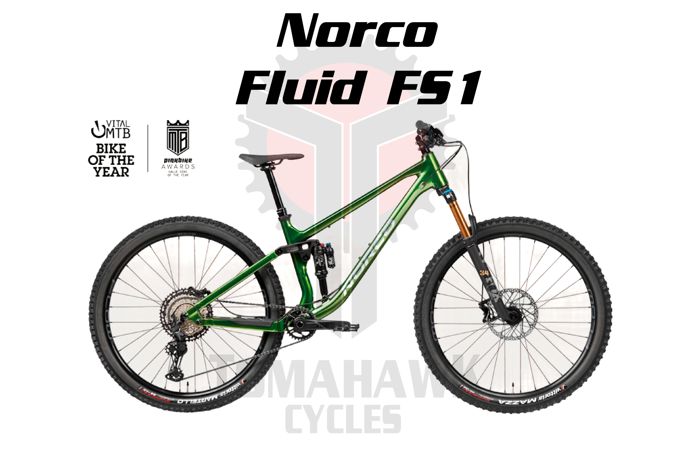#8 Norco Fluid FS1 small (5'1"-5'5" / 155-165cm) – Cycles Tomahawk Inc.